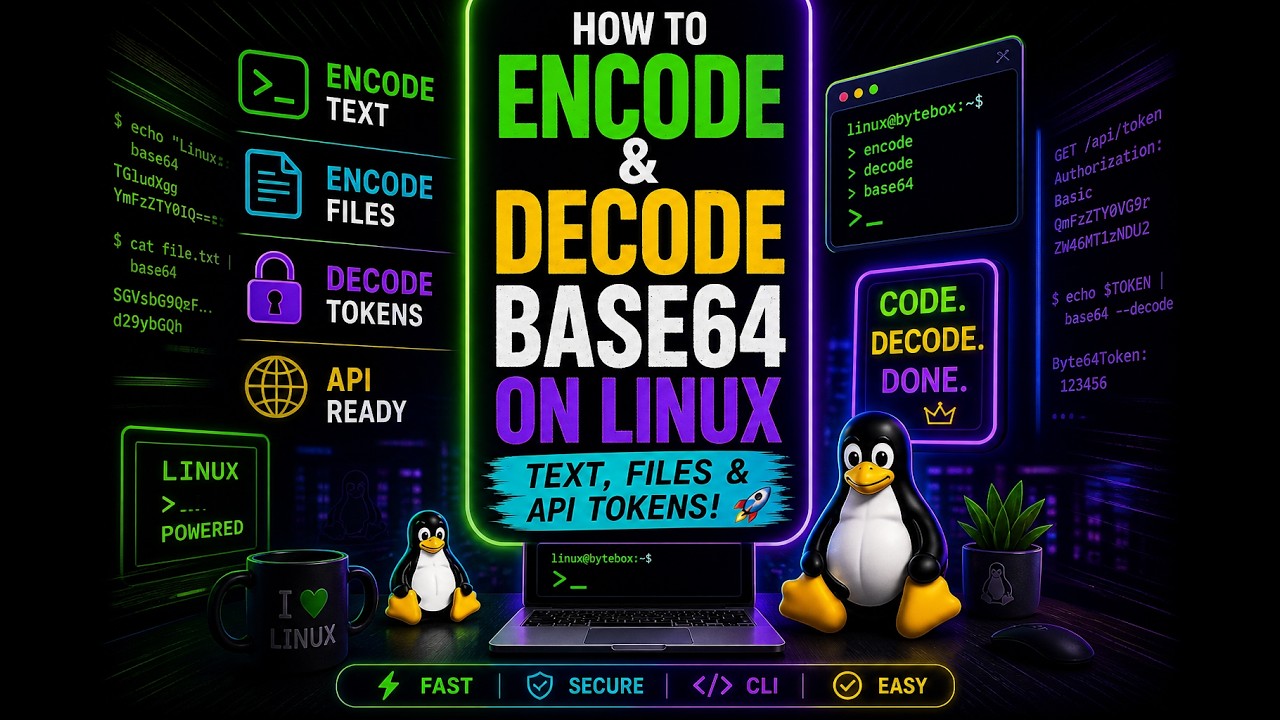 How to Encode & Decode Base64 on Linux – Text, Files & API Tokens!