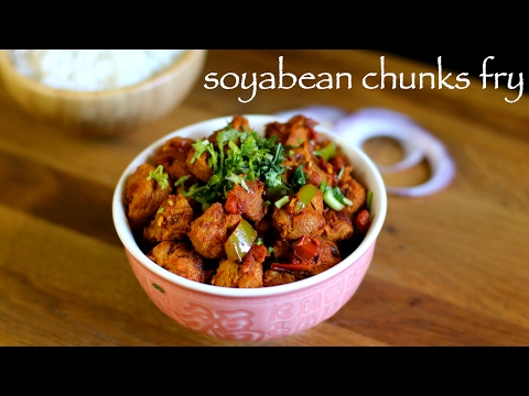 soya chunks fry recipe | meal maker fry recipe | soyabean chunks fry
