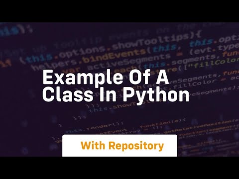 example of a class in python
