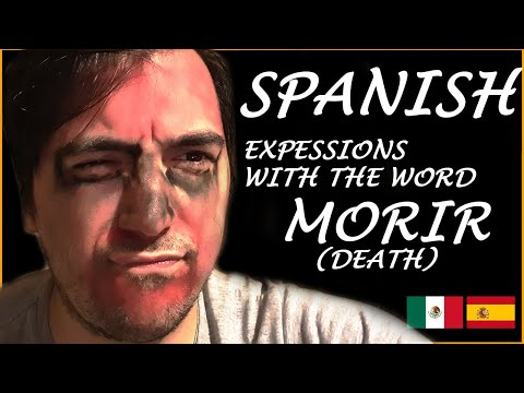 Spanish common expressions with the word "muerte" (DEATH) - Special Halloween spanish lesson