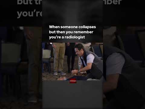 When someone collapses but you remember you’re a radiologist #meme #medicalimaging