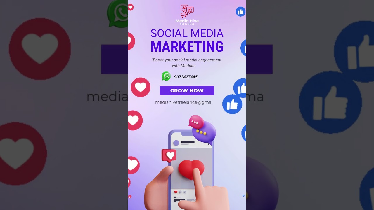 Boost your social media engagement with Mediahive . Call-  8910304936.  mediahivefreelance@gmail.com