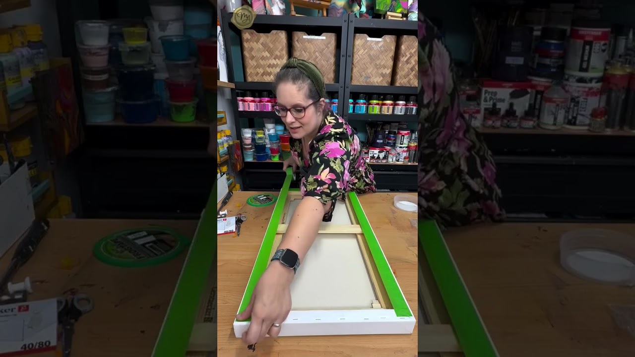 Let’s PREP this canvas for FluidArt / Acrylic Pouring ❤️ step by step guide by MarjoleinART