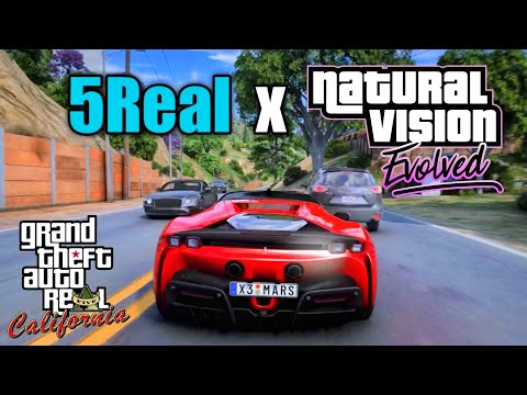 How to install 5Real + Natural Visual Evolved‼️GTA 5 2024 💥 Combine Graphics Mod.