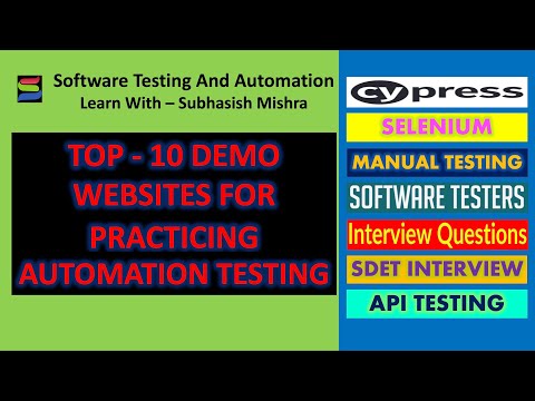 Top - 10 Demo Websites And Projects For practicing Automation Testing