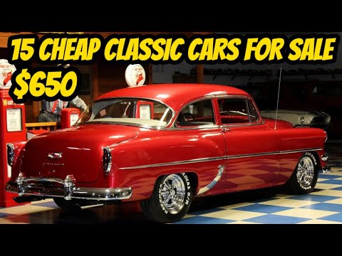 15 Classic Cars from the 1940s to 1970s You Can Buy for $650 to $52,000!