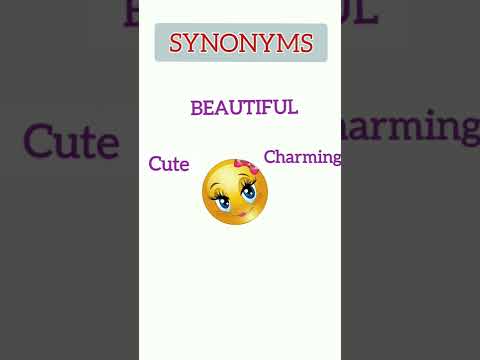 Synonyms for BEAUTIFUL #shorts #english