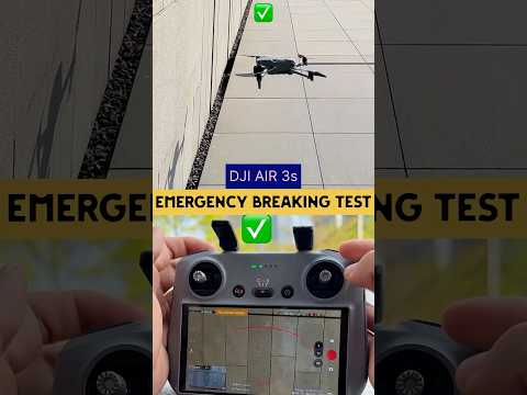 DJI AIR 3s emergency braking test🥵 #dji #djiair3s #drone #tech #diy #djidrone