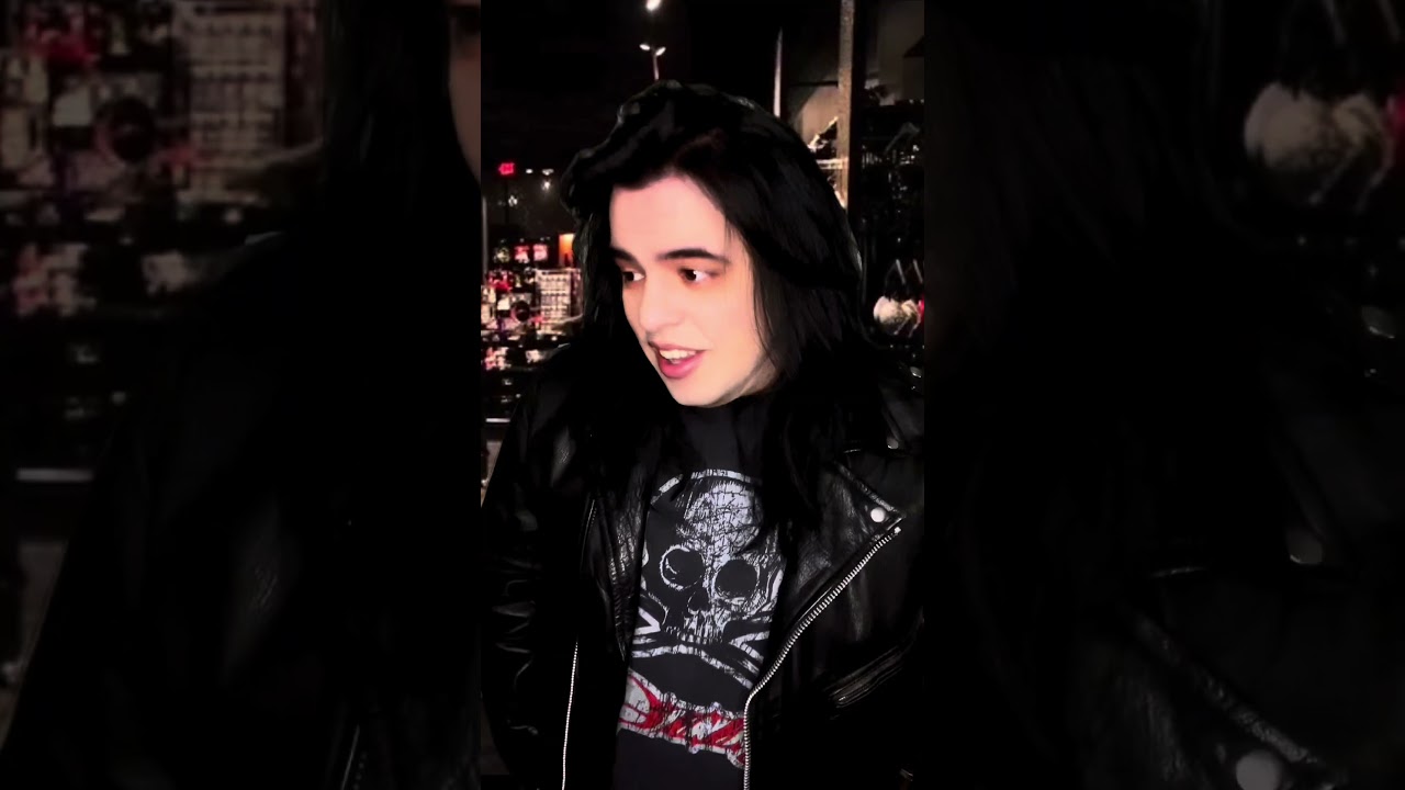 Metalhead Takes EMO son to HOTTOPIC #emo #y2k #y2kaesthetic #goth #emoaesthetic #shortsvideo #shorts