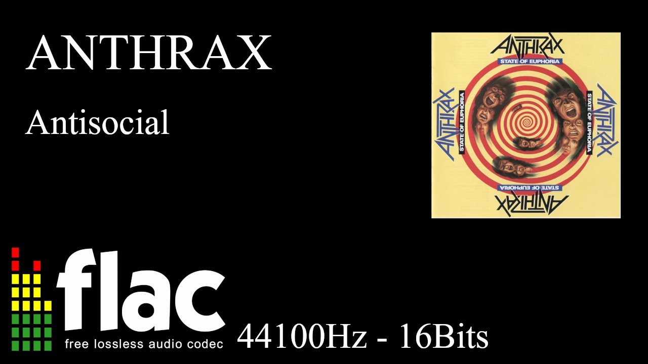ANTHRAX - ANTISOCIAL. FLAC 44100Hz 16Bits.