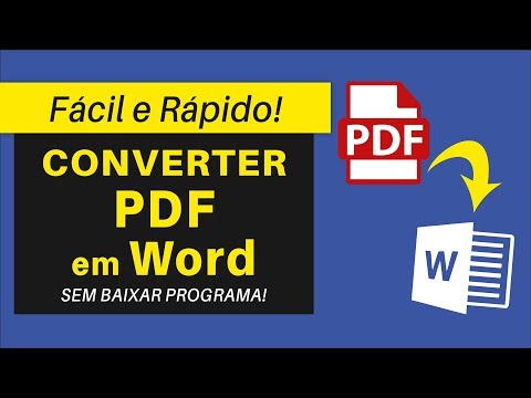 Como Converter PDF em Word | Grátis e Rápido!