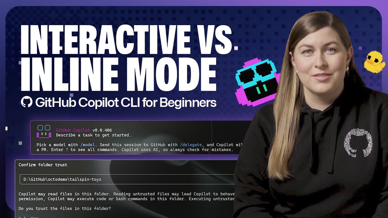 Interactive vs non-interactive modes | Copilot CLI for beginners