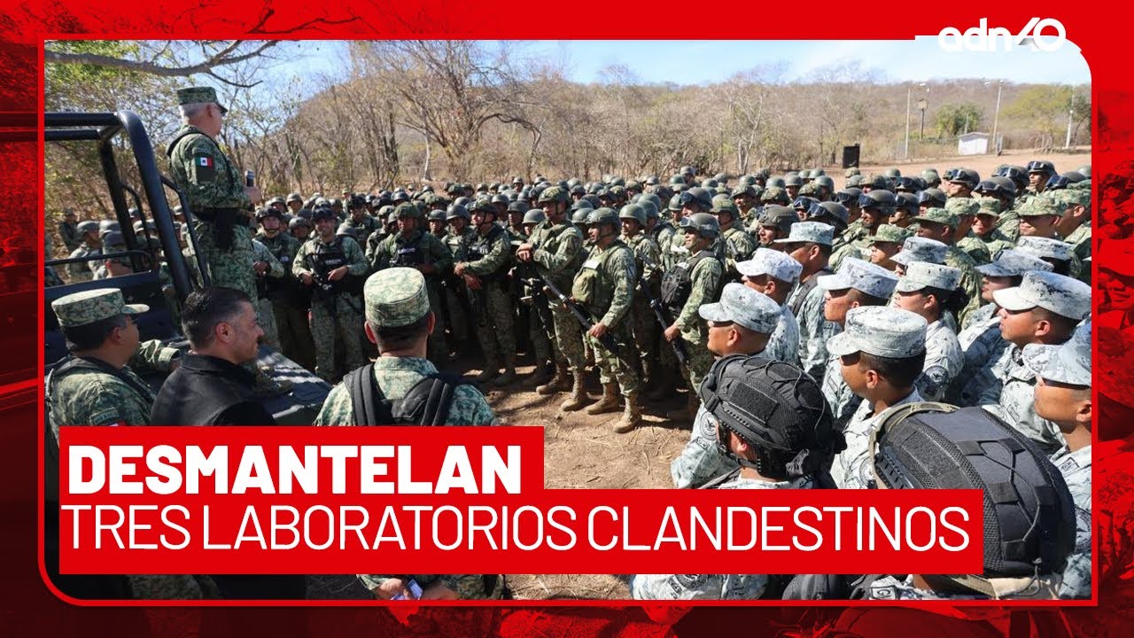 🚨¡Última Hora! Fuerzas federales desmantelan tres laboratorios clandestinos en Culiacán y Cosalá