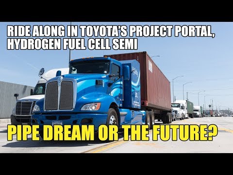 First Ride! Toyota's Project Portal, Hydrogen Fuel Cell SEMI