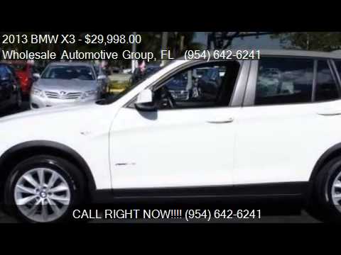 2013 BMW X3 xDrive28i AWD 4dr SUV for sale in Plantation, FL