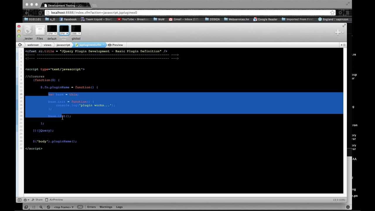 JQuery Plugin Development Basics