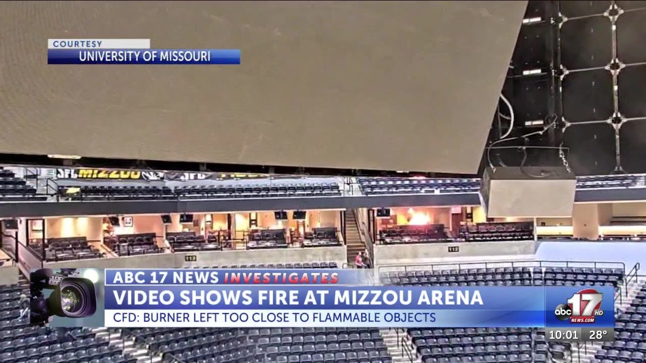 Video shows fire damaging Mizzou Arena suite