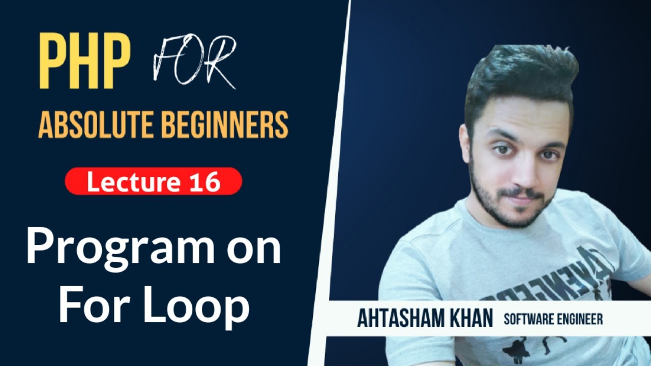 16. For Loop Program in PHP - Hindi / Urdu - Easy PHP for Beginners