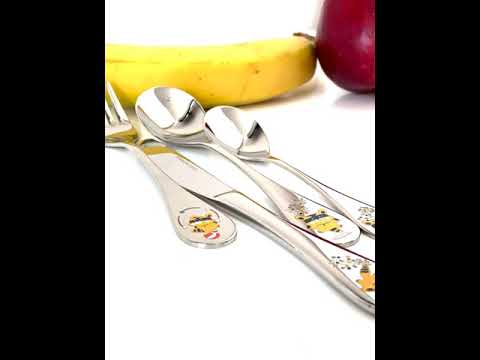 Festive Racoons Kids Cutlery Set