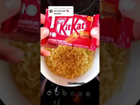 I made KITKAT 🍫 noodles! 🍜