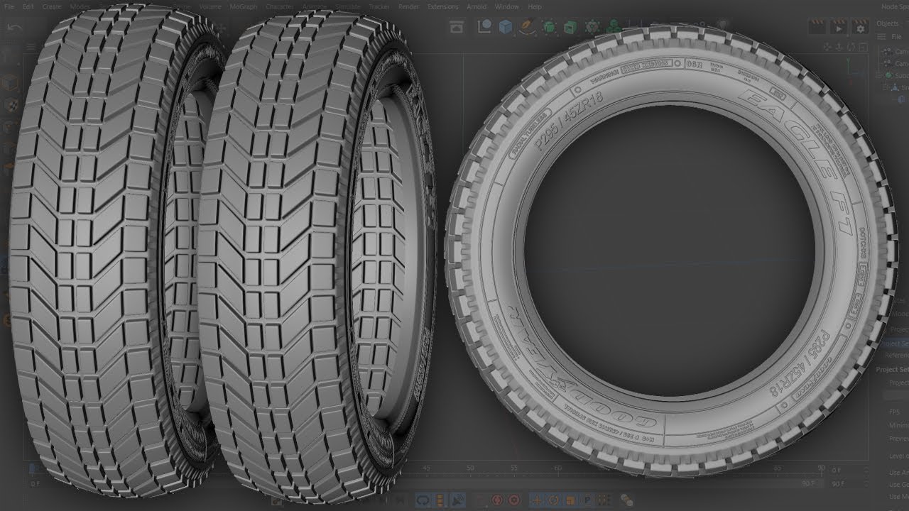 Tire Modeling Tutorial - Tutorials - Blog - C4Dzone