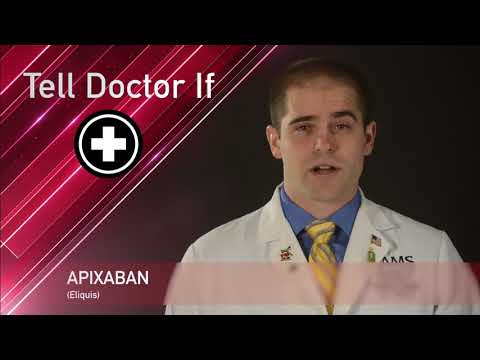 Apixaban or Eliquis Medication Information (dosing, side effects, patient counseling)