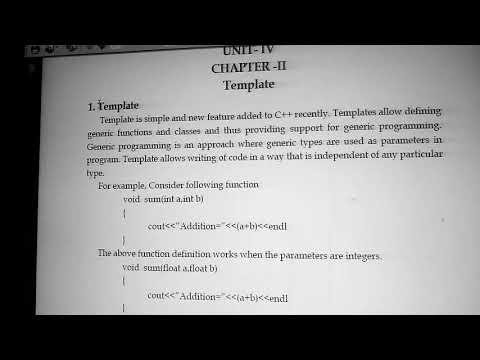 Template Definition