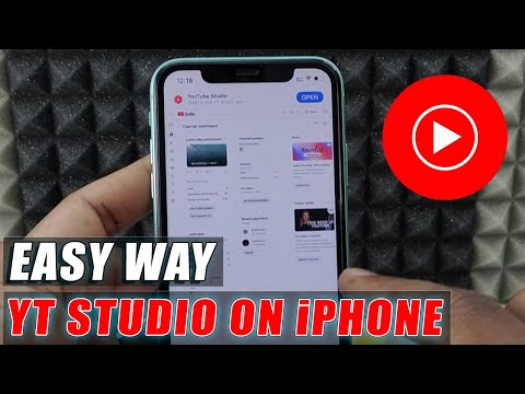 how to open youtube studio on iphone?