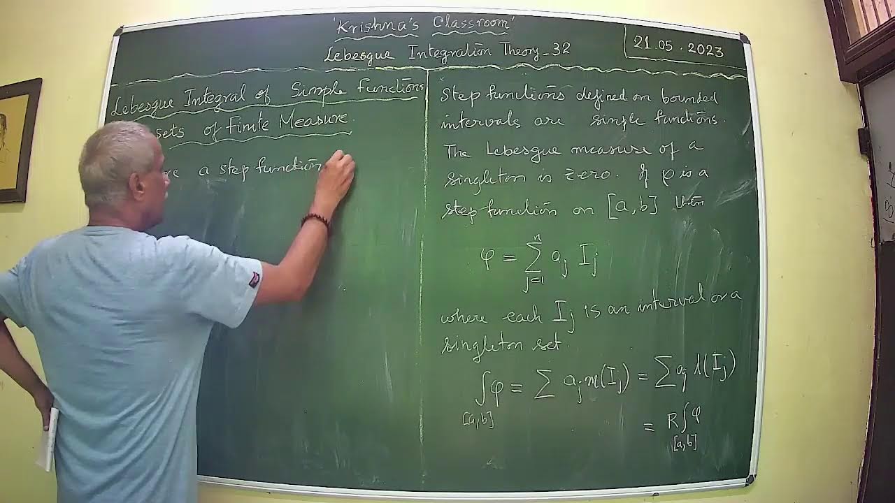 Lebesgue Integration  - 32- Lebesgue Integral of Simple Functions over Sets of Finite Measure