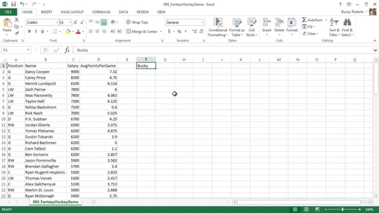 Microsoft Excel 2013 Tutorial - 3 - Working with Cells