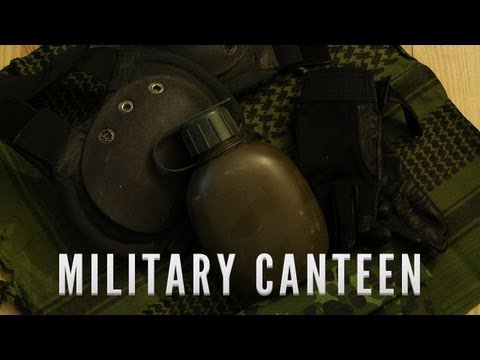 Military canteen made of plastic