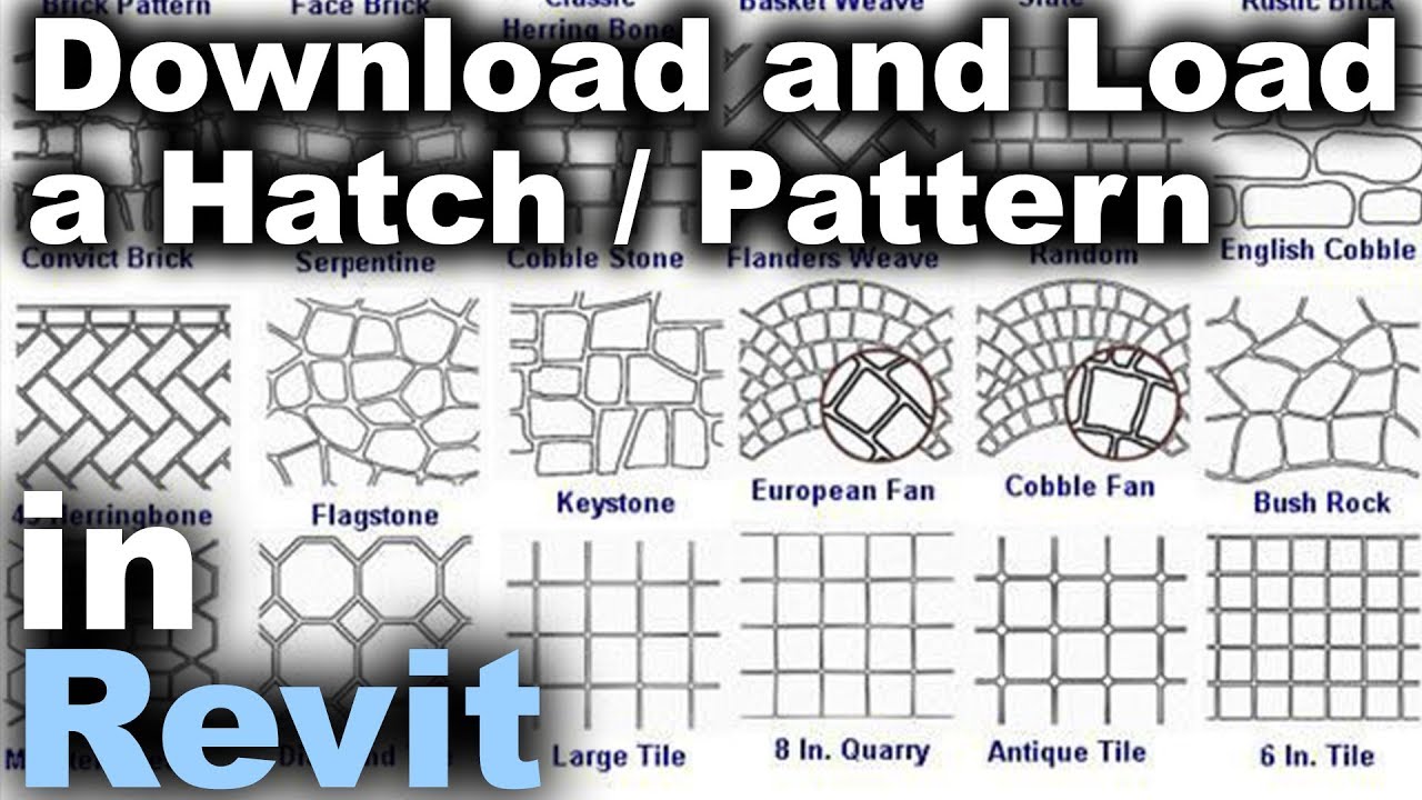 How to Load a Hatch / Pattern in Revit Tutorial