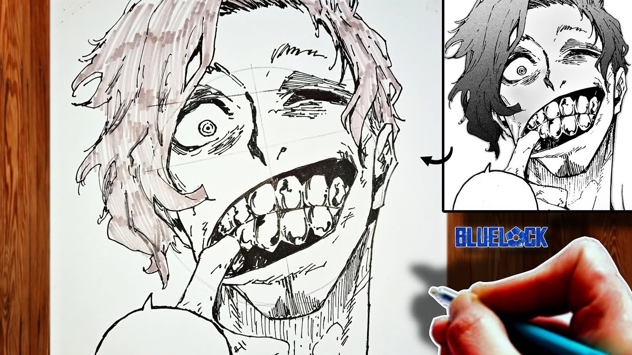 How to Draw Don Lorenzo's Gold Teeth | Blue Lock | ブルーロック | Step-by-Step Tutorial