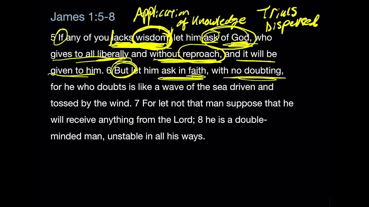 James 1:5-8: Pray for Wisdom