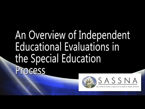 An Overview of Independent Educational Evaluations (IEE) in the Special Education Process
