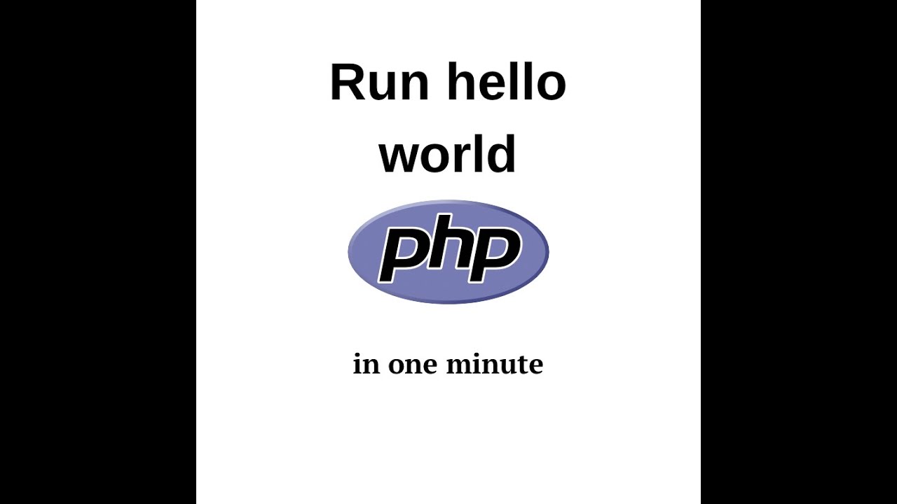 Hello world with php one minute tutorial