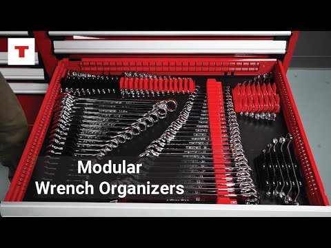 Reclaim wasted space in your wrench drawers | TEKTON Modular Wrench Organizers