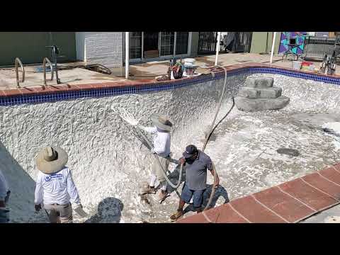 replastering my pool