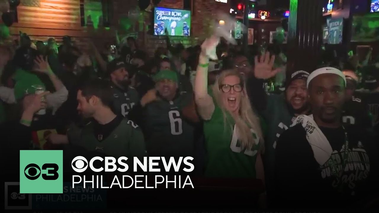 Philadelphia Eagles fans celebrate team's win in 2025 Super Bowl