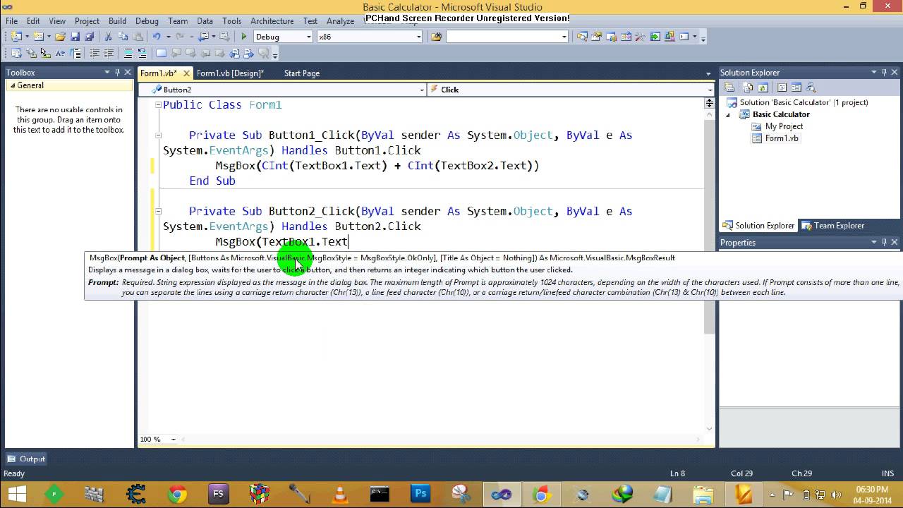 Basic Calculator in VB Net for Beginners  by DK