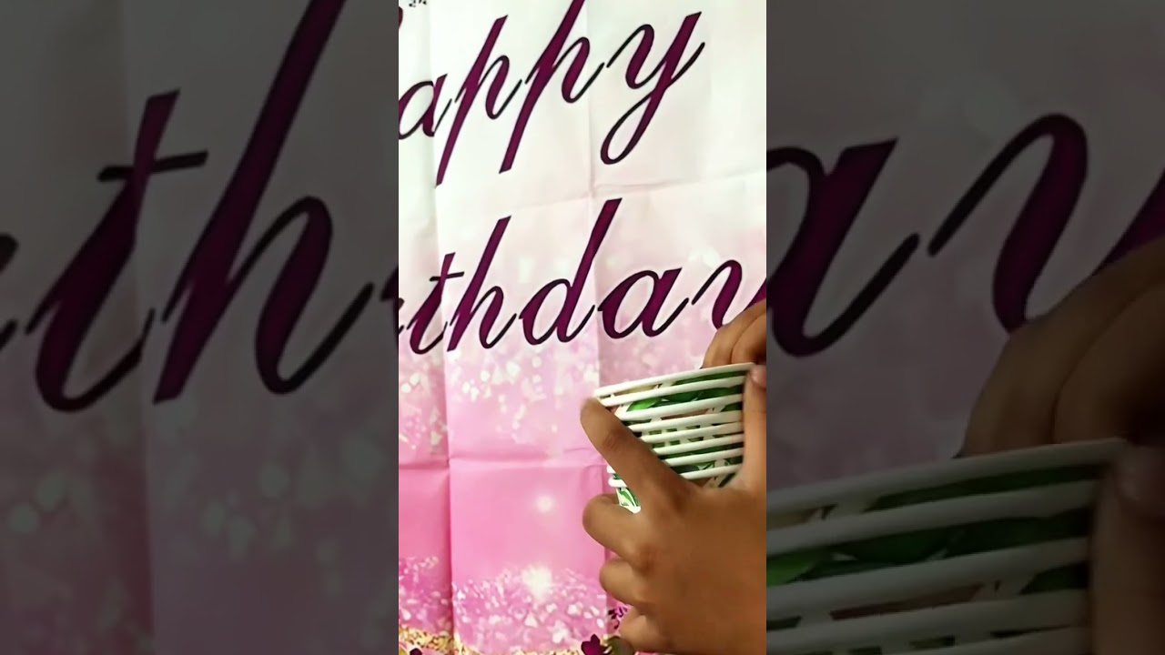 #birthdayparty #kidsbirthdayideas #cups #birthdaydecor