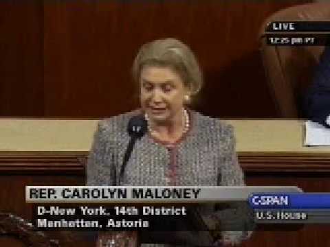 Rep. Carolyn Maloney on the Lilly Ledbetter Fair Pay Act