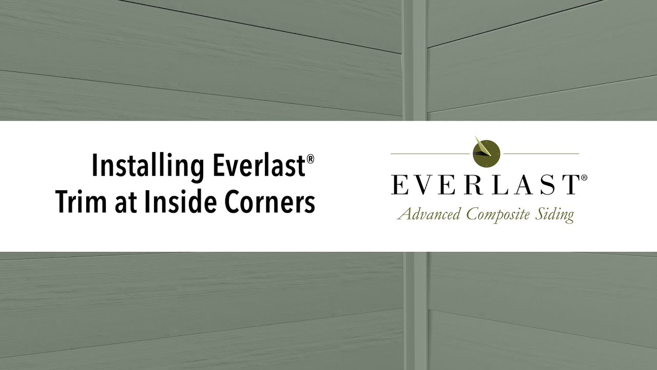 Installing Everlast Trim at Inside Corners