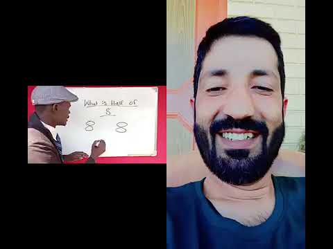 what is half of 8. Intrested answer you must listen