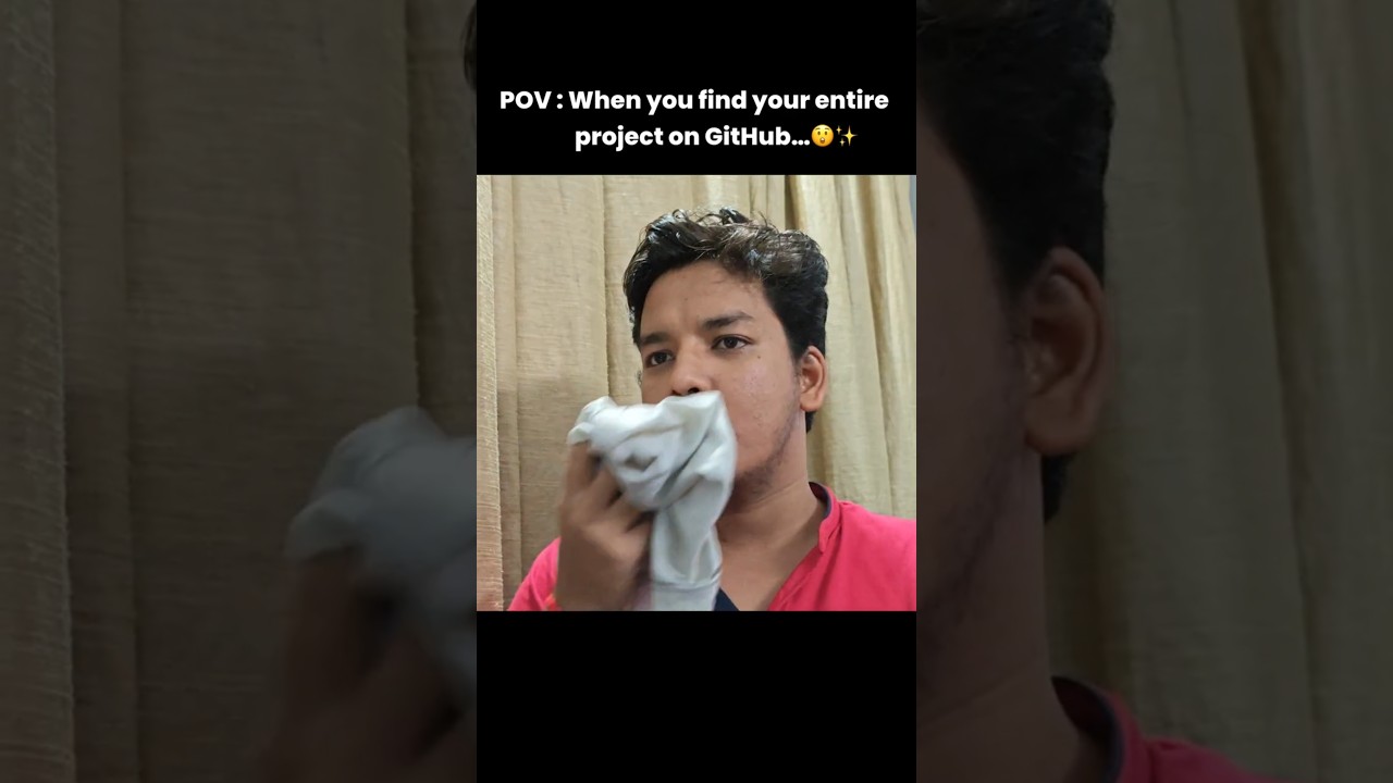 When you discover your entire project on GitHub... 😲✨