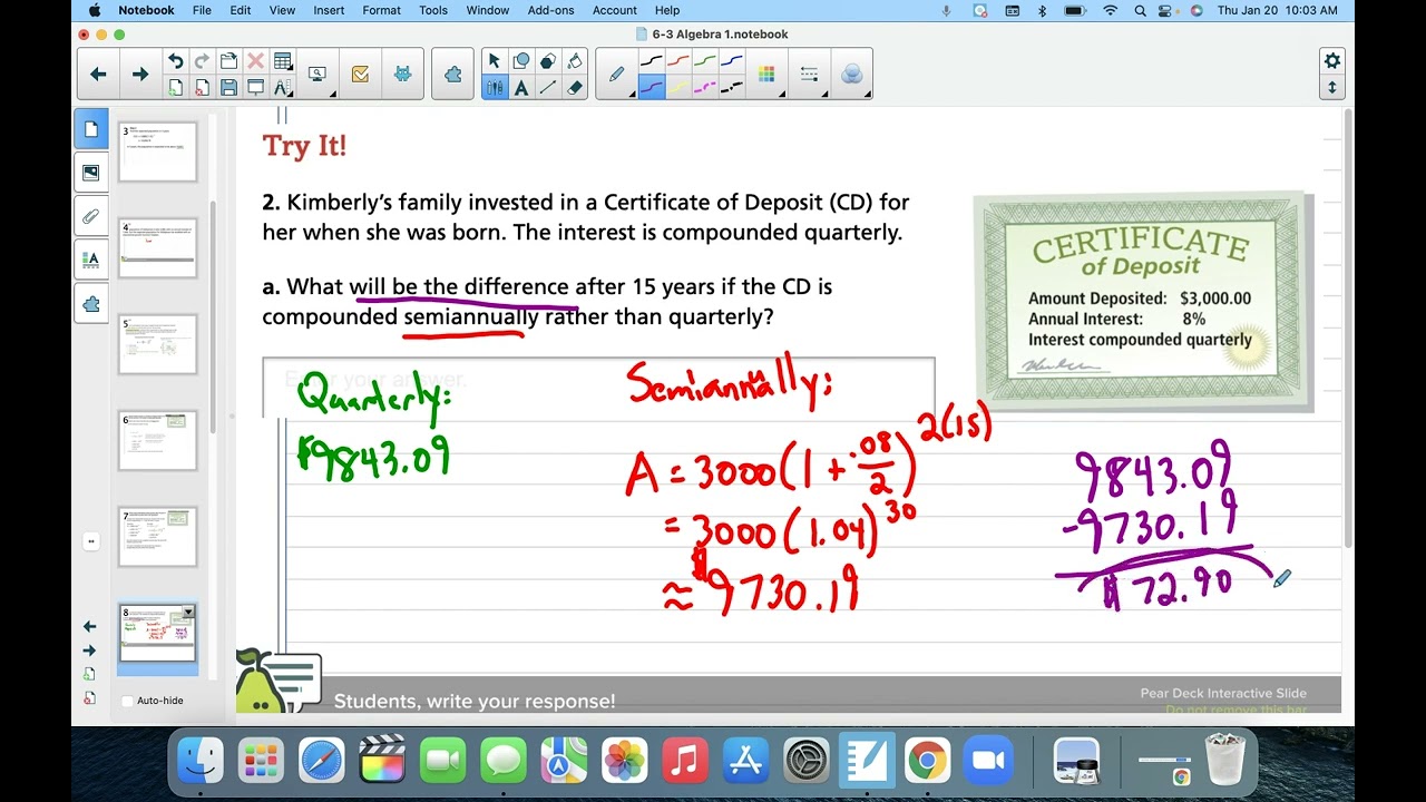 Alg1 6-3 Notes