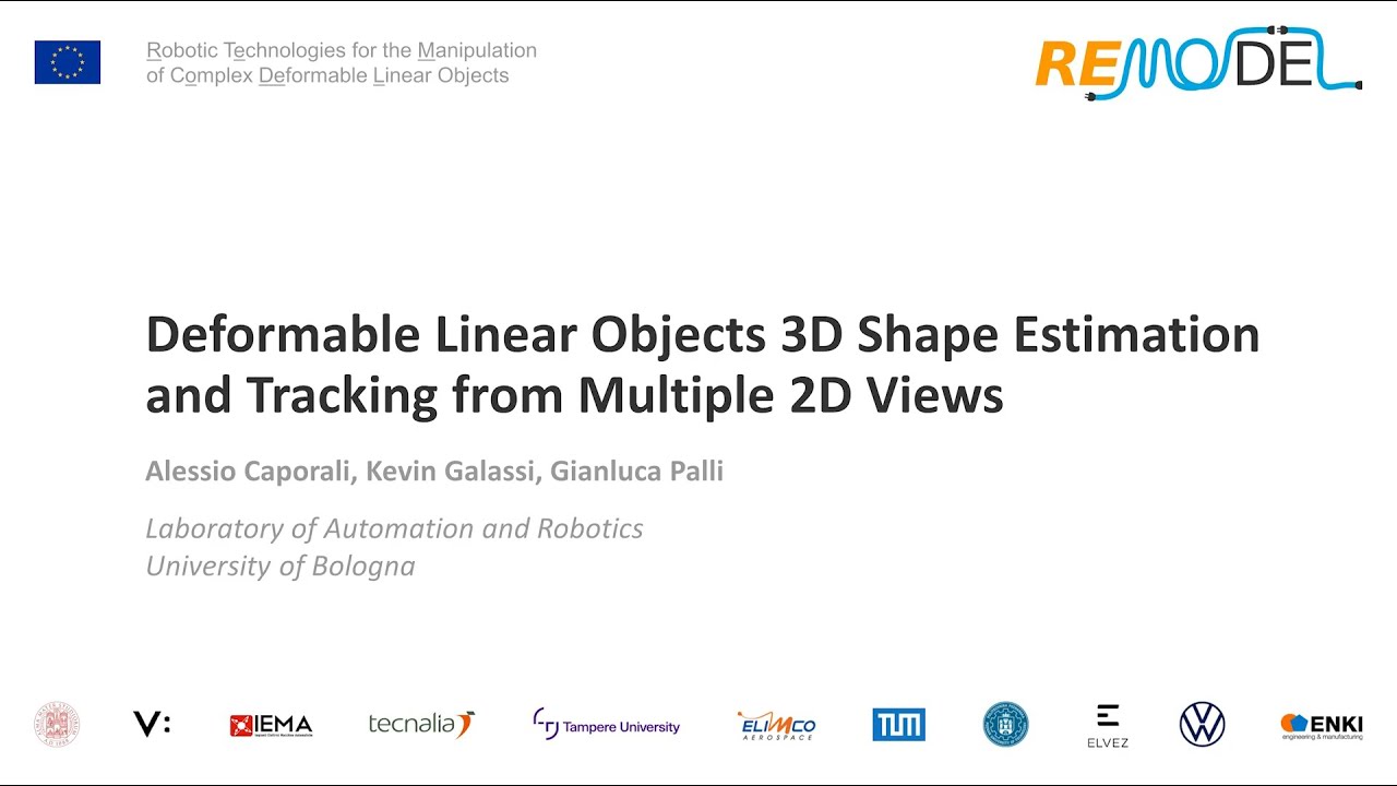 Deformable Linear Objects 3D Shape Estimation and Tracking From Multiple 2D Views