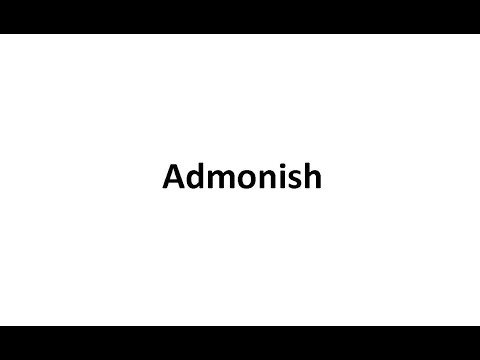 Admonish Meaning in Urdu
