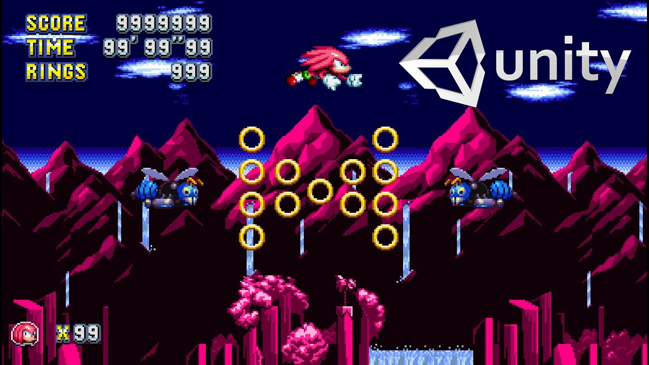 Unity Engine 2D Sonic Physics Framework Progress Update #8 - & Knuckles