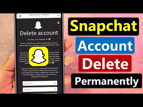 How to delete snapchat account | snapchat account kaise delete kare #snapchat #deactivate